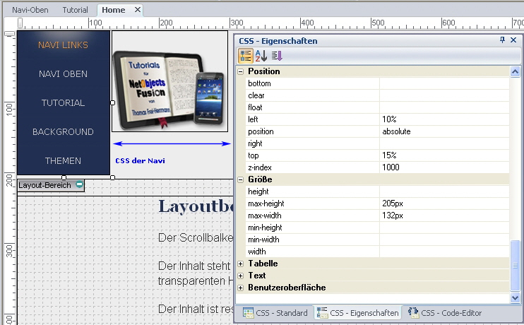 Responsives Design in NetObjects Fusion - Tutorial