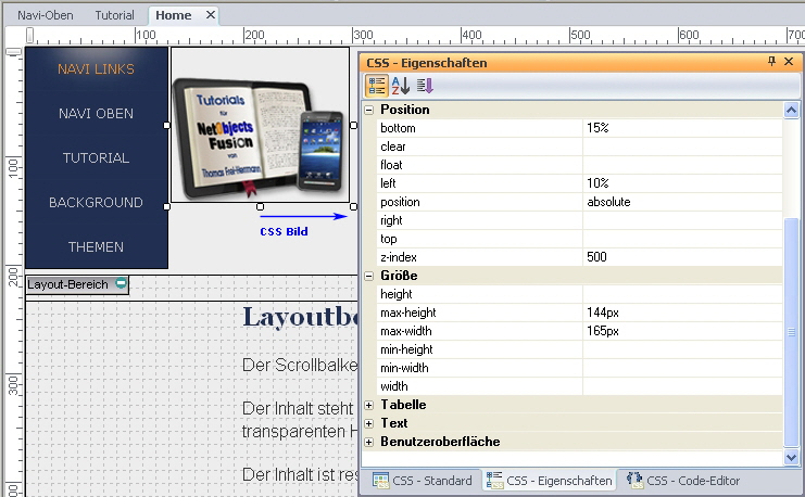 Responsives Design in NetObjects Fusion - Tutorial