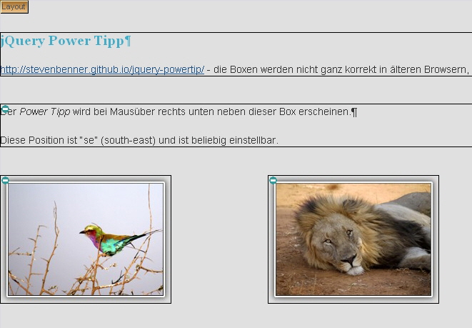 Tutorial Powertip Jquery Infobox